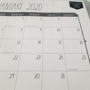 Rae Dunn | Office | Rae Dunn 220 Large Desk Calendar Blotter | Poshmark